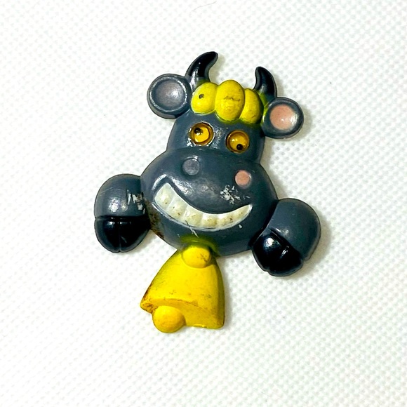 Kitchen | Vintage Plastic Cow With Bell Magnet | Poshmark